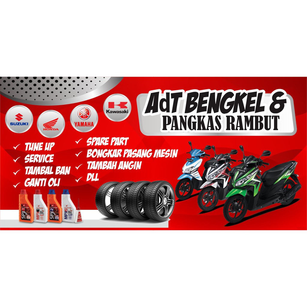 Dahsyat! Desain Banner Bengkel Motor Wajib Kamu Ketahui