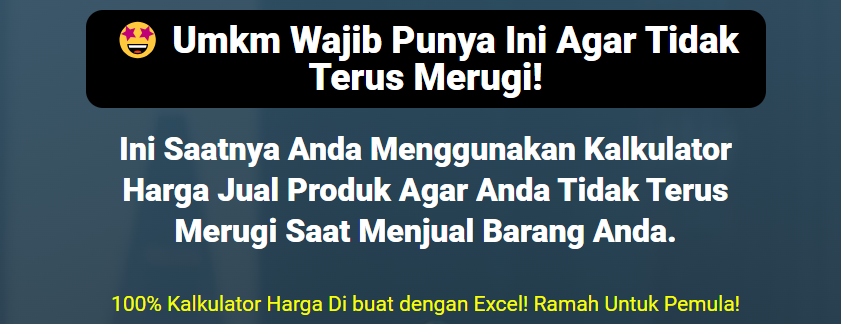 Cara Menghitung HPP Minuman dengan Excel: Panduan Praktis